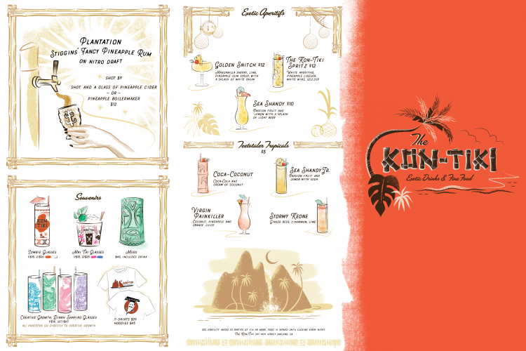 Kon-Tiki 4th Edition Printed Menu – The Search for the Ultimate Mai Tai