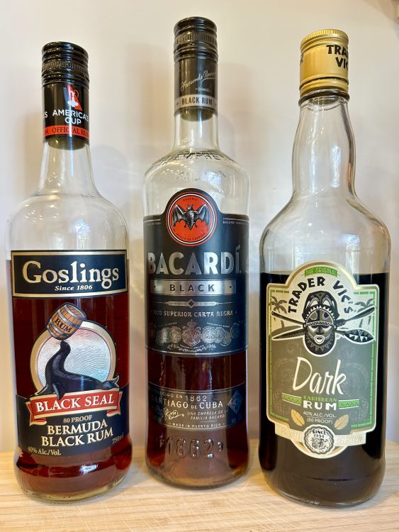 Dark Rum Shootout: Goslings vs. Bacardi vs. Trader Vic’s – The Search ...